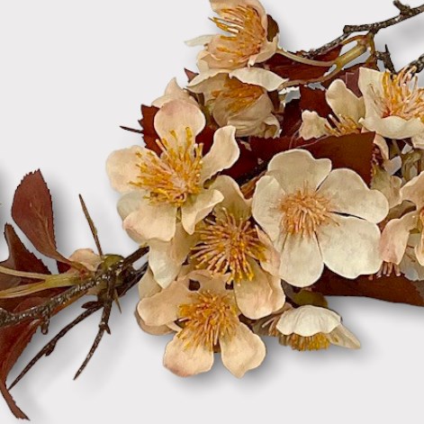 Artificial Faux Bloosom Spray Peach 67cm | Wholesale Dutch Flowers ...