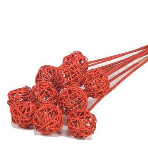 BRUCE BALLS - RED 50cm | Decorative Valentines Heart Picks | Florist ...