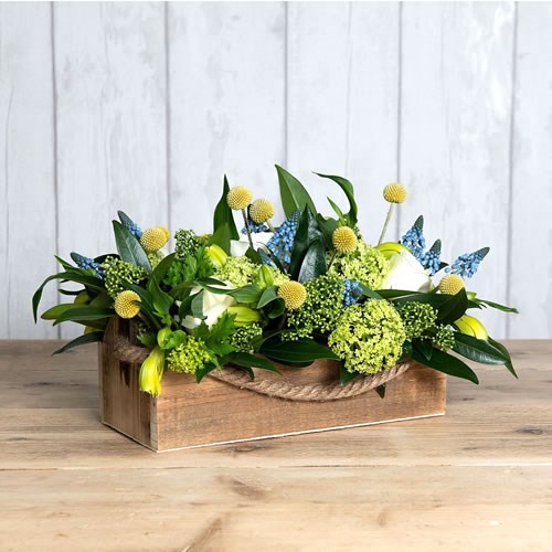 DIY Kit Fresh Wooden Planter | DIY Flower Wreaths, Craft & Flower ...