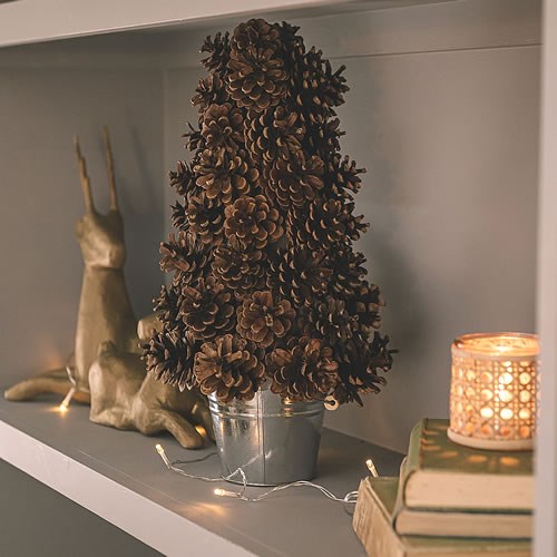 DIY Kit Pine Cone Christmas Tree | DIY Xmas Floral & Craft Kits UK