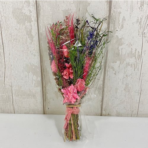 Dried Posy - Dark Pink 30cm | Wholesale Dried Flowers UK | Preserved ...