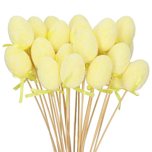 Easter Egg Picks - Candy Light Yellow 50cm | Decorative Valentines ...
