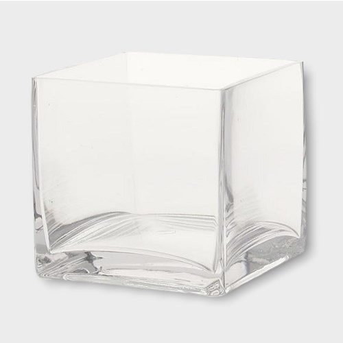 Square Glass Cube Vase 10cm | Wholesale Dutch Flowers & Florist Supplies UK