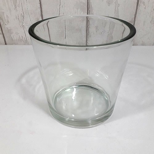 Glass Heavy Conical Vase 19x19cm | Wholesale Dutch Flowers Direct ...