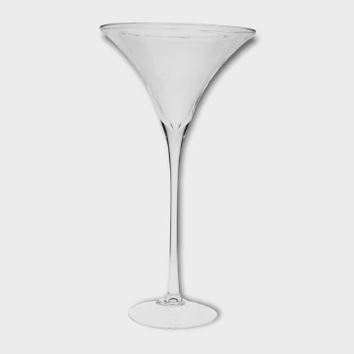 Glass Martini Vase 40cm | Wholesale Dutch Flowers Direct & Florist ...