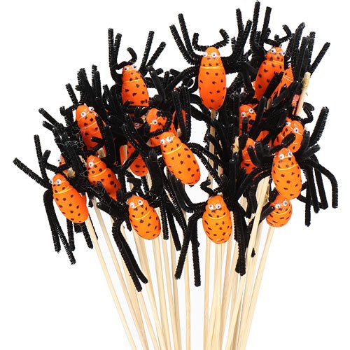 HALLOWEEN SPIDER PICKS 50cm | Decorative Valentines Heart Picks ...