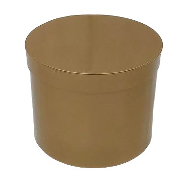 Gold Round Hat Box | Wholesale Dutch Flowers Direct & Florist Supplies UK