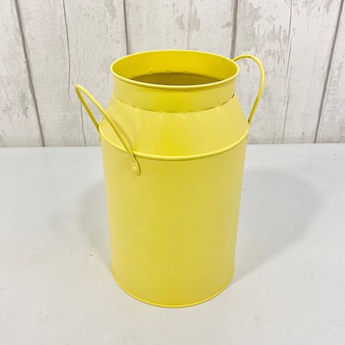 White Yellow Churn 25cm | Wholesale Dutch Flowers & Florist Supplies UK