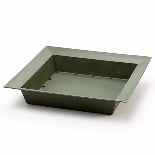 Plastic Square Designer Bowl Green | Wholesale Flowers & Florist ...