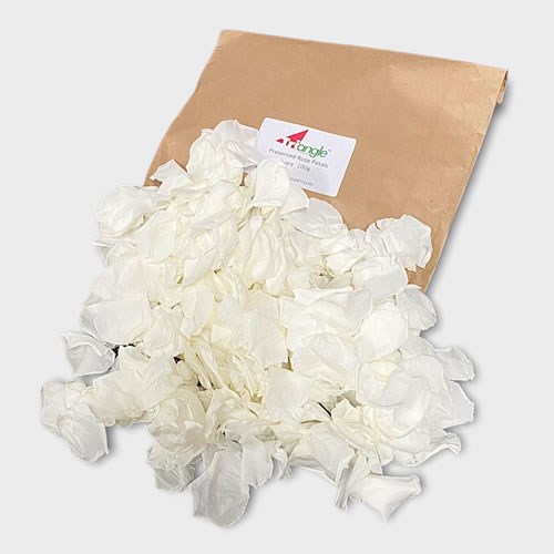 Preserved Rose Petals Ivory | Bio-degradable Confetti | Dried Petal ...