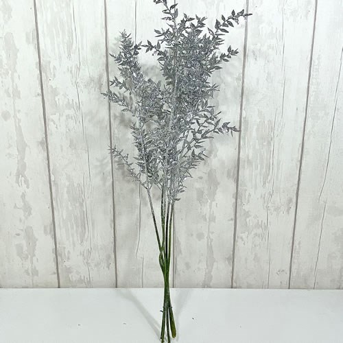 Soft Ruscus Glitter Silver - Dried 65cm | Wholesale Dried Flowers UK ...