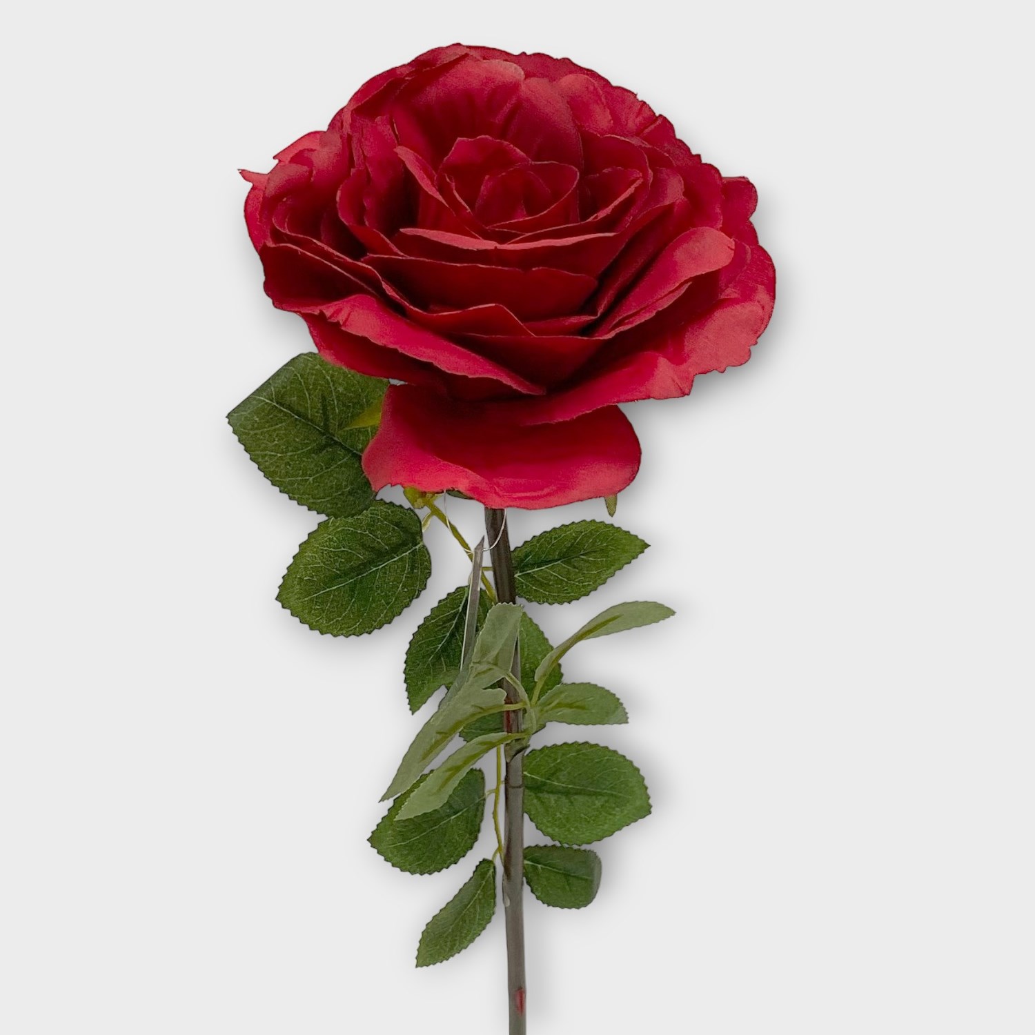 Artificial Faux Red Tudor Rose 74cm Wholesale Dutch Flowers And Florist Supplies Uk