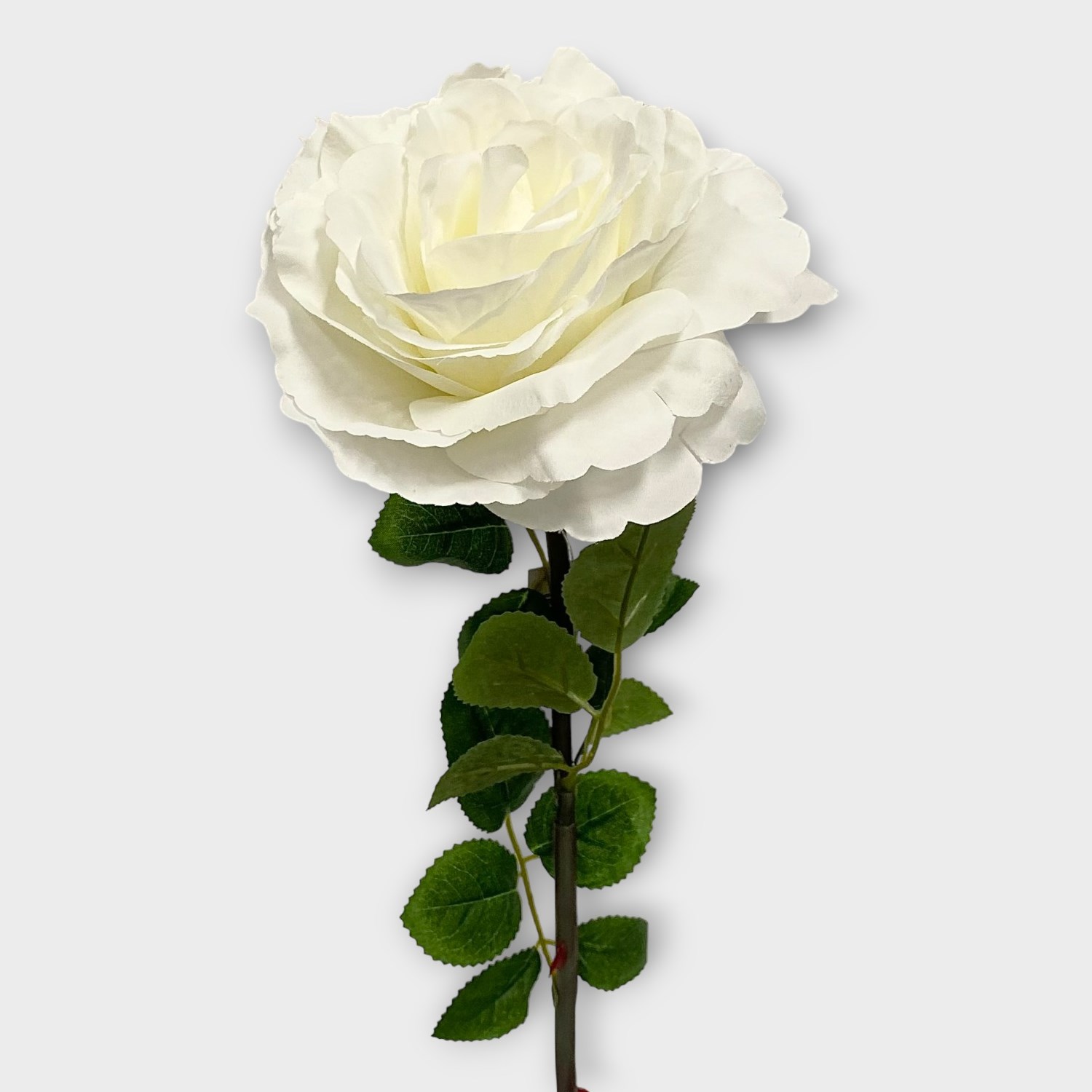 Artificial Faux Silk Flowers And Foliage Uk Artificial Faux White Tudor Rose 74cm